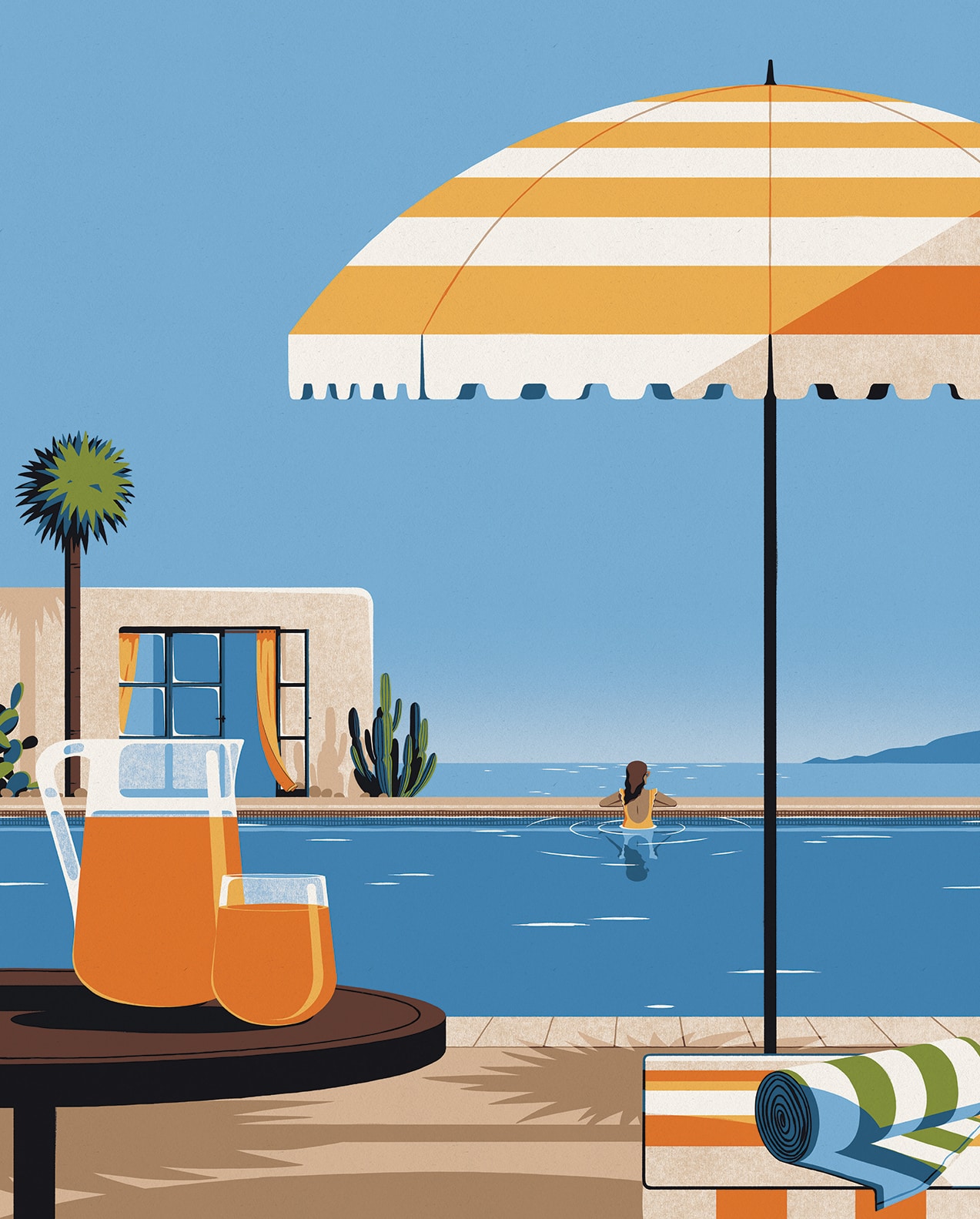 Orange Juice, Poolside - David Doran